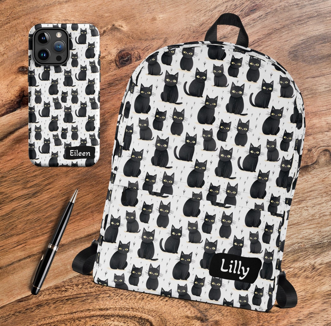 Personalized Cat Backpack, Cat Backpack, Cat Backpack for Kids ...
