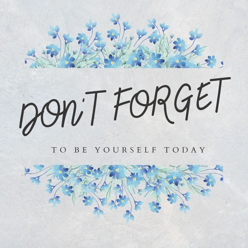 Don't Forget Motivational Poster - Etsy