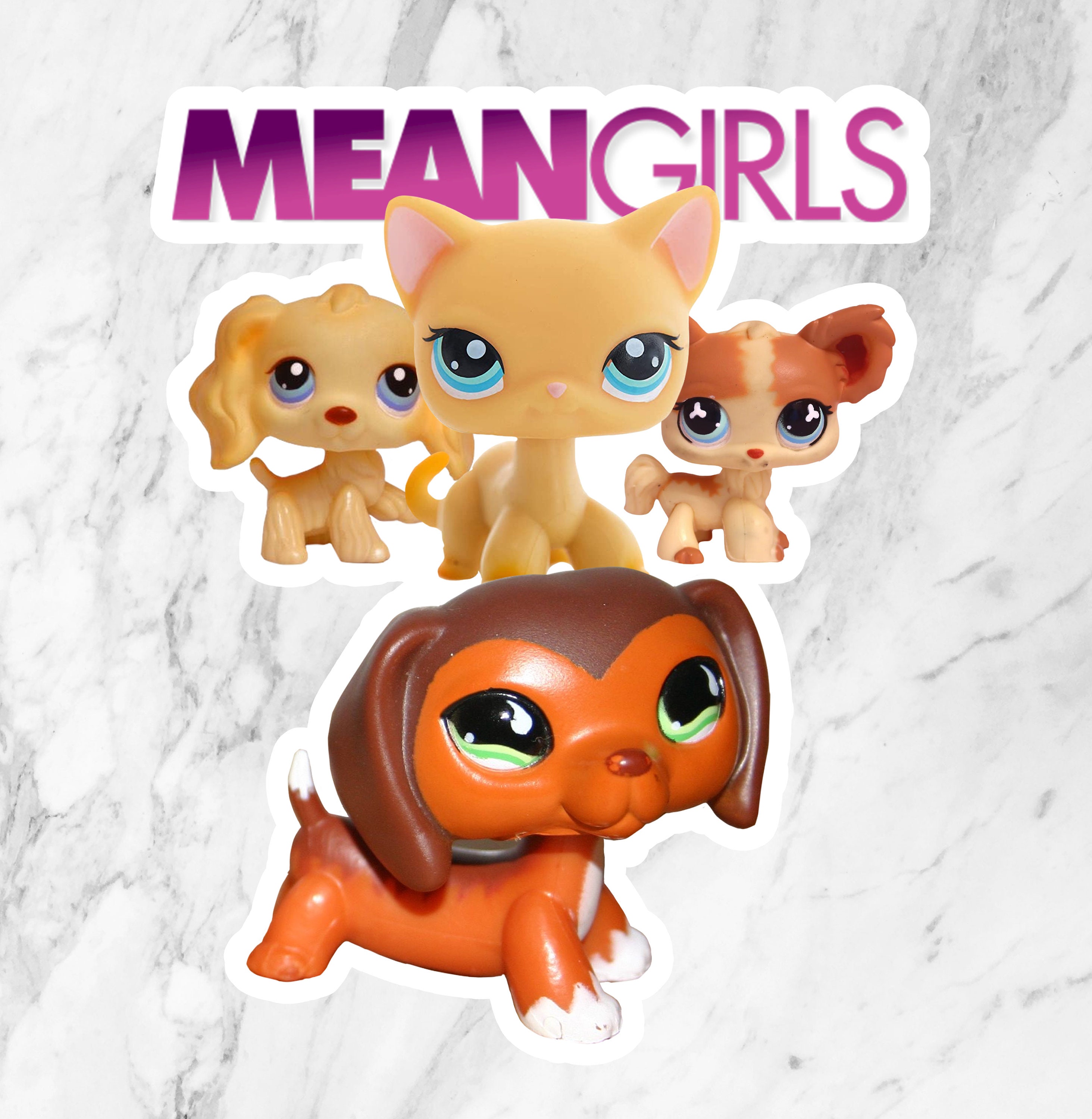 LPS Popular Mean Girls Crossover Durable Vinyl Sticker Littlest Pet Shop - Etsy