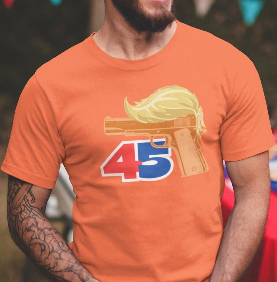 45 Caliber Presidential Tshirt Donald Trump 2A T-shirt 2024 - Etsy