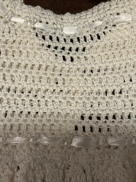 Hand Crocheted 2 pc Christening Gown - Gem