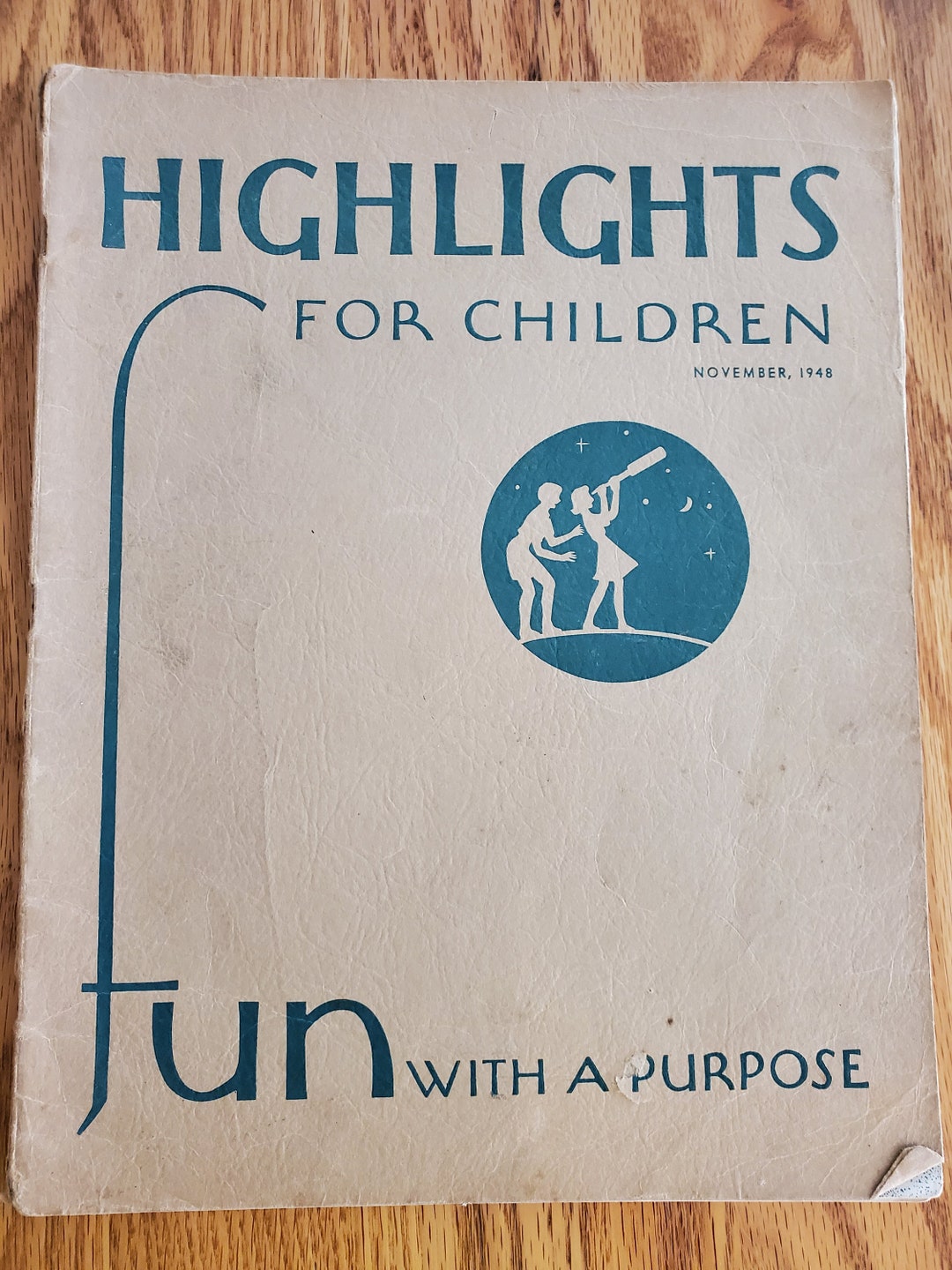 Vintage Highlights for Children November 1948 - Etsy