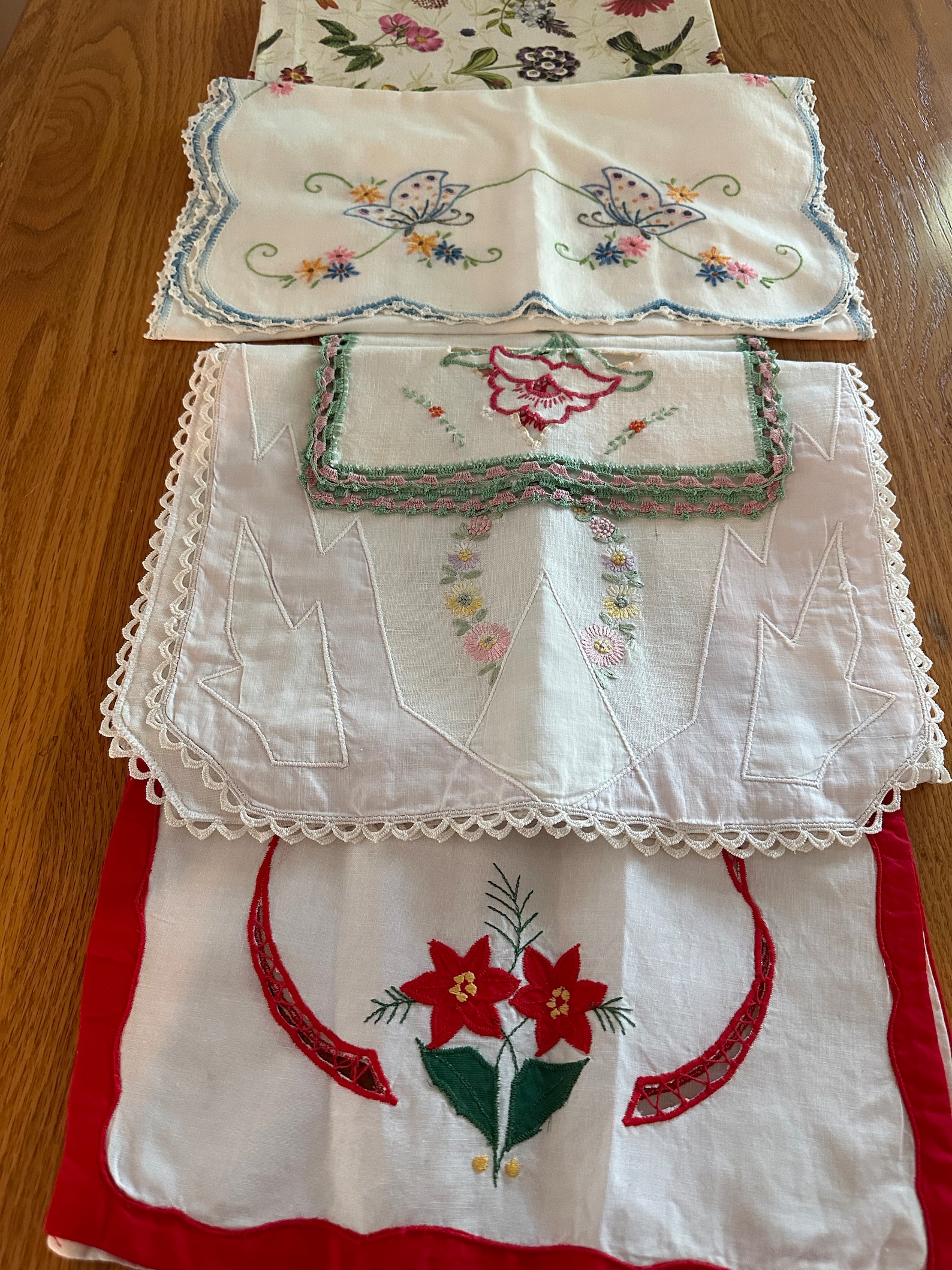 Lot of 5 Vintage Table Runners - Etsy