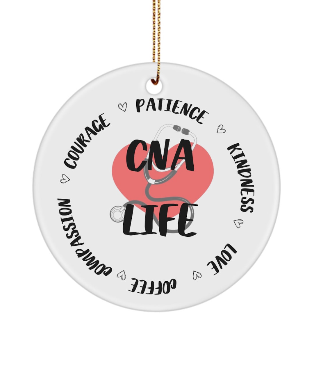 Cna Life Ornament, Cna Christmas Ornament, Certified Nurse Assistant ...