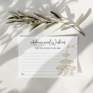 Hen Do Advice and Wishes Cards for the Soon to Be Mrs Bridal Shower ...