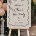 Custom Hen Party Welcome Sign Whimsical Handwritten Modern Hand Drawn ...