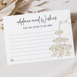 Hen Do Advice and Wishes Cards for the Soon to Be Mrs Bridal Shower ...