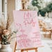 Pink 18th Birthday Welcome Sign, Personalised Party Decor, Printed ...