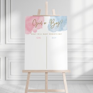 Baby Shower Game Girl or Boy Guess the Gender Game Boy or Girl Gender ...