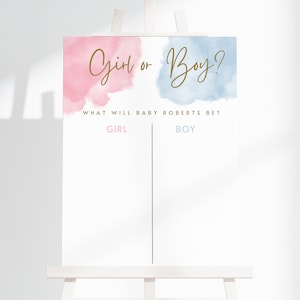 Baby Shower Game Girl or Boy Guess the Gender Game Boy or Girl Gender ...