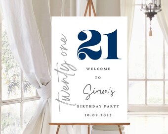 21st Birthday Party Banner/ Garland in Gold Silver Black or - Etsy UK