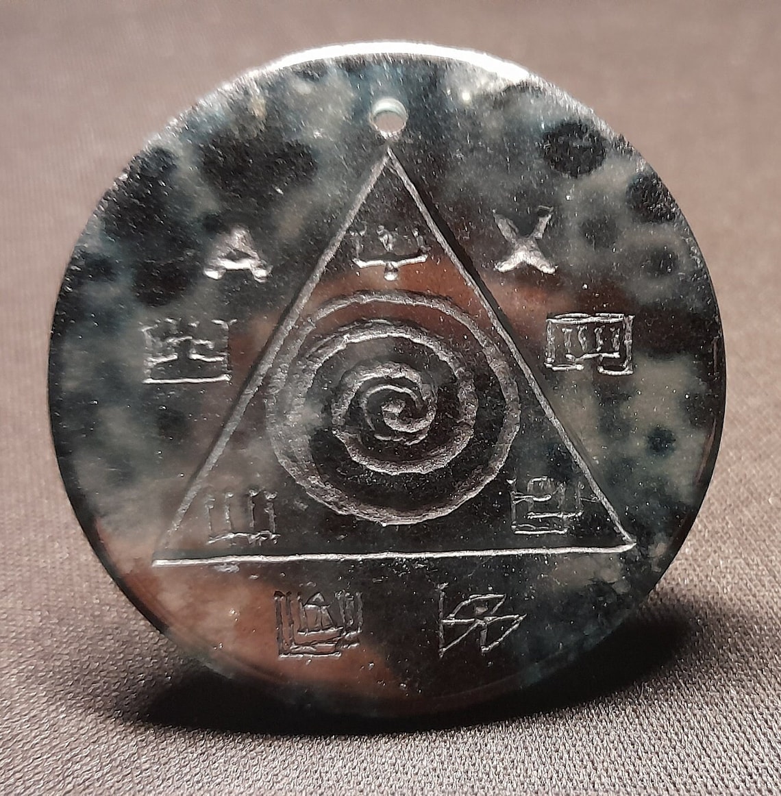 Gnostic Abraxass & Abraxass Sigil Engraved on Agate Gem - Etsy