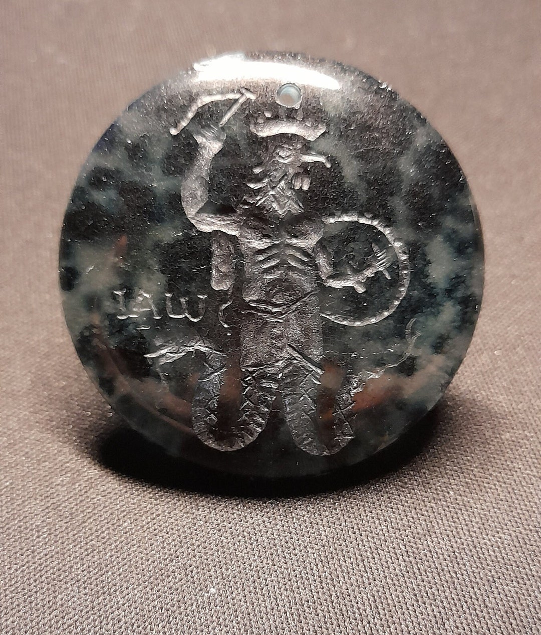 Gnostic Abraxass & Abraxass Sigil Engraved on Agate Gem - Etsy