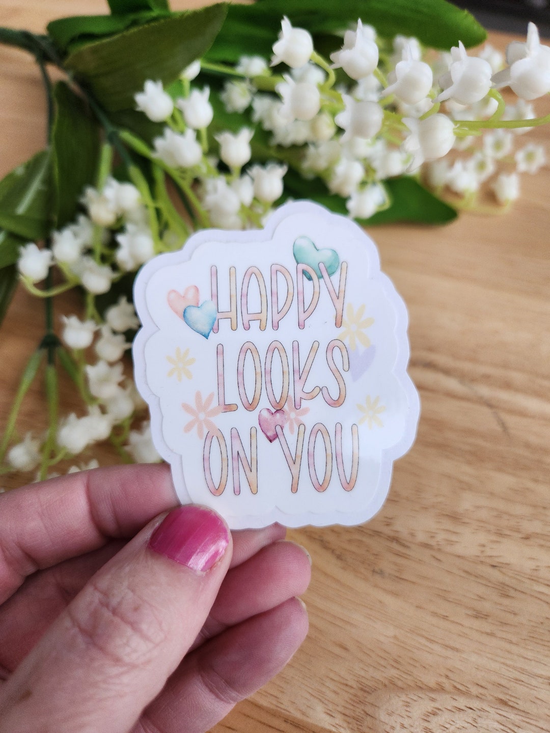Self Care Stickers, Happy Looks Good on You Sticker, Emotional Healing ...
