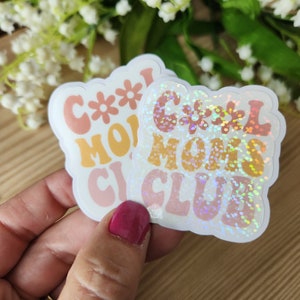 Cool Mom Club Sticker, Retro Mama Sticker, Funny Mom Sticker, Mom of ...