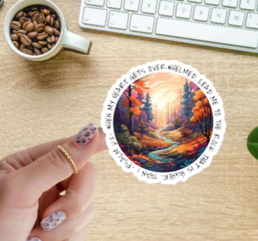Faith Sticker: When My Heart is Overwhelmed - Religious Decal - Etsy