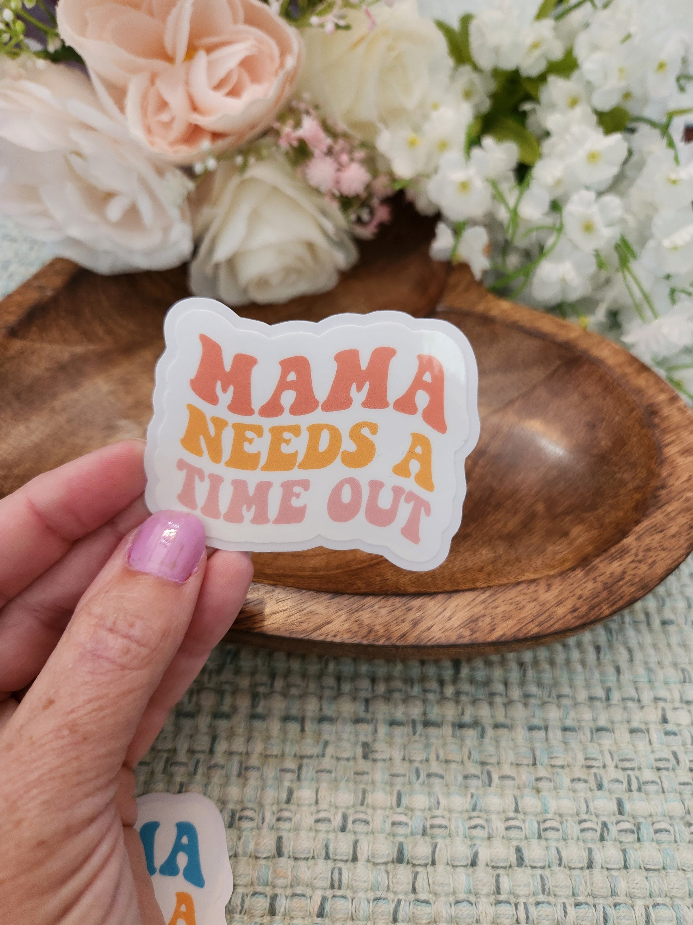 Retro Mama Sticker, Funny Mom Sticker, Mom of Boys Sticker, Retro Mom ...