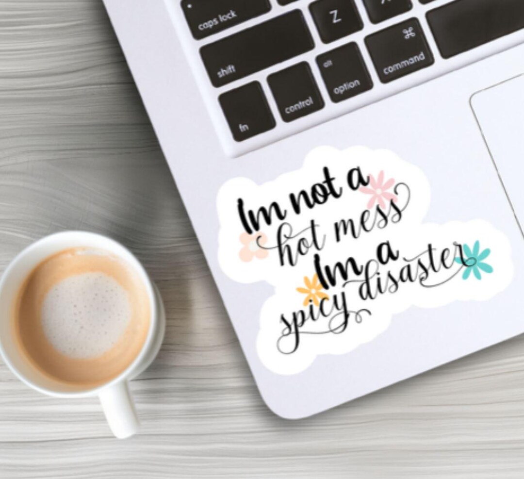 Spicy Disaster Sticker, Funny Sarcastic Mom Quote, Waterproof Vinyl - Etsy