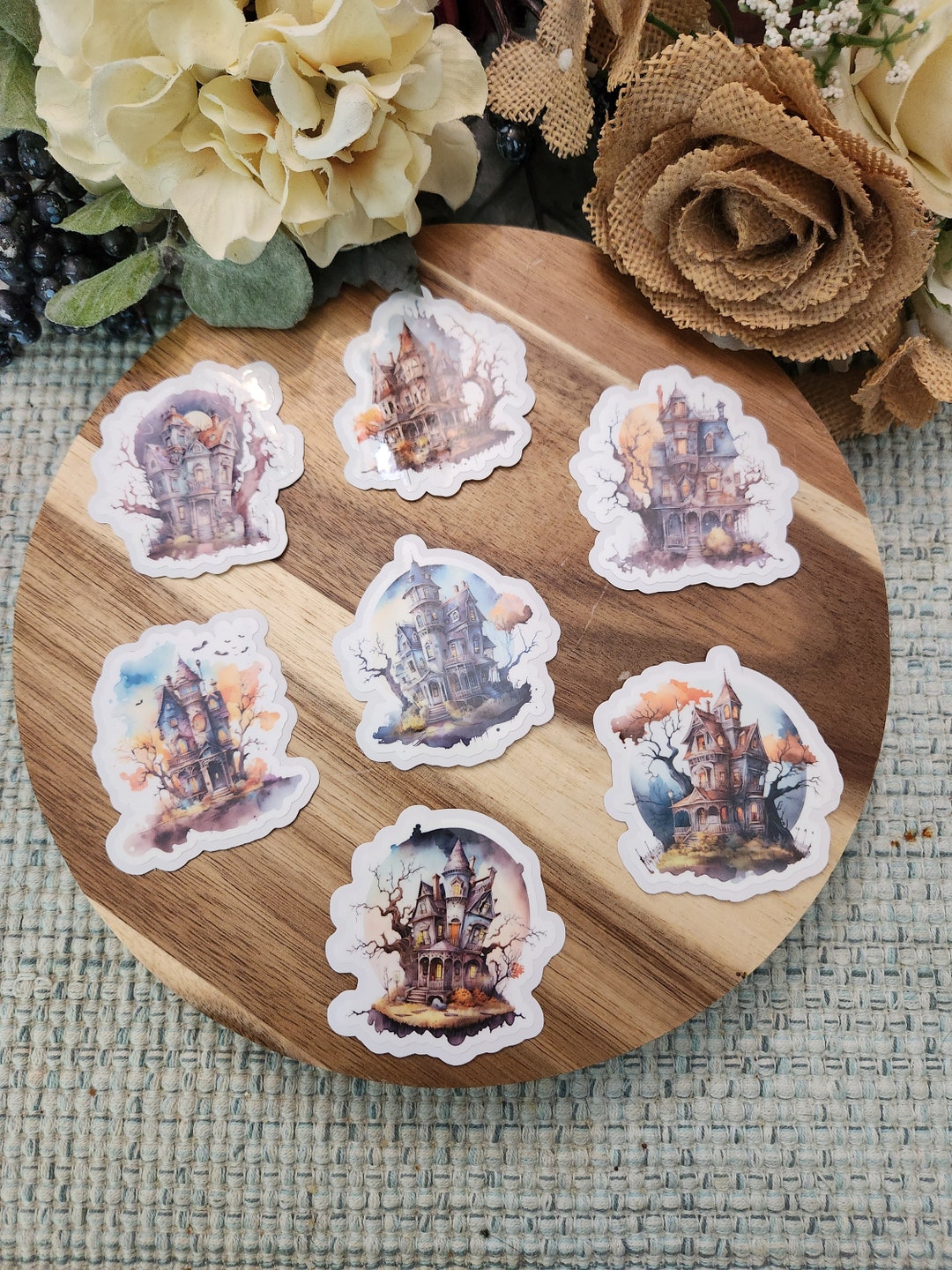 Haunted House Stickers, Halloween Stickers Cute, Halloween Stickers for ...