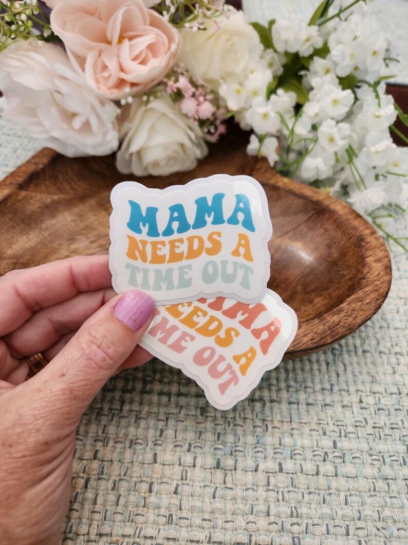 Retro Mama Sticker, Funny Mom Sticker, Mom of Boys Sticker, Retro Mom ...
