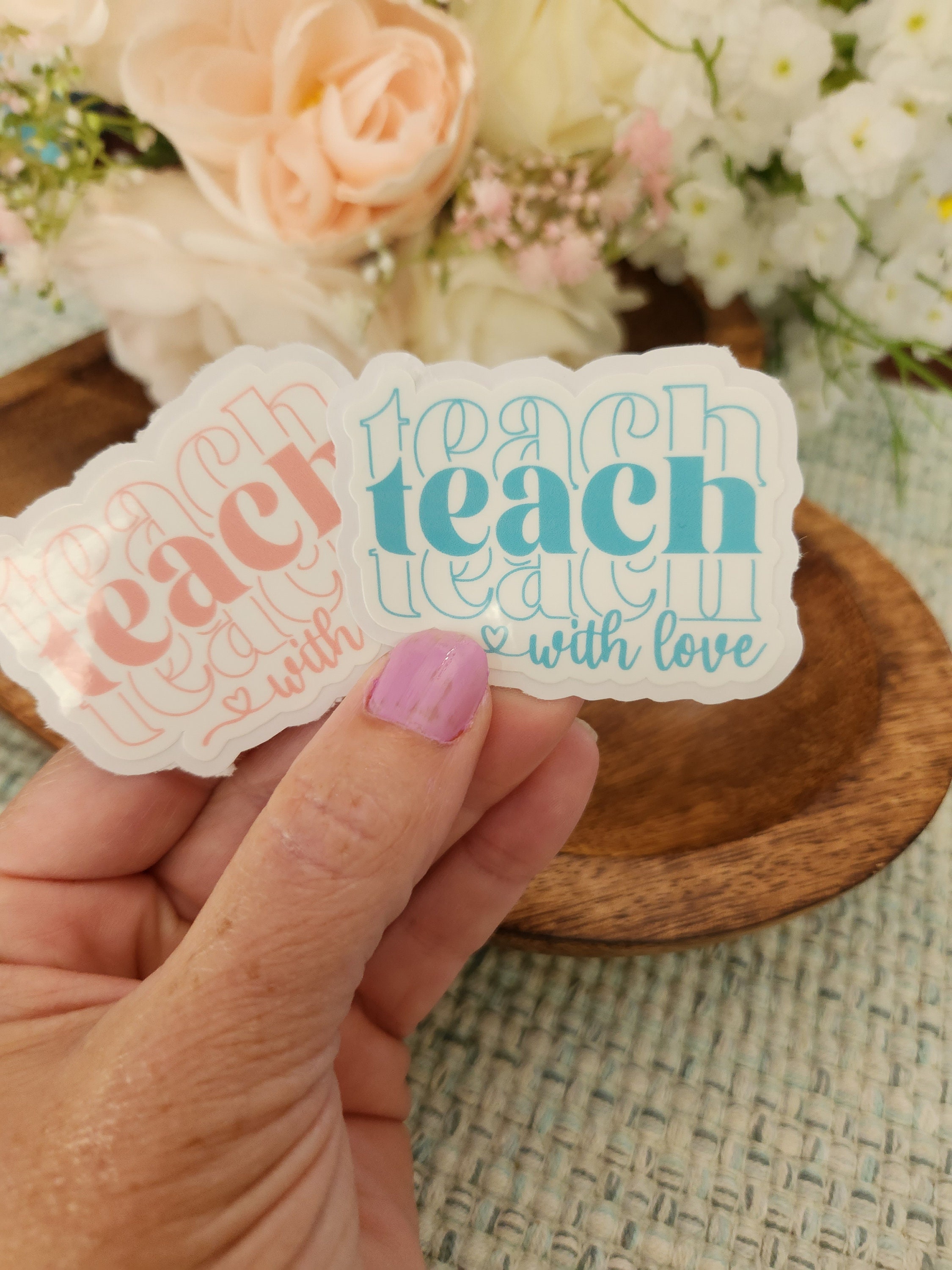 Teacher Laptop Sticker, Teach Teacher Teach Sticker Personalized, Blue ...