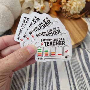 Teacher Fuel Sticker, Funny Teacher Stickers, Teacher Fuel Coffee ...