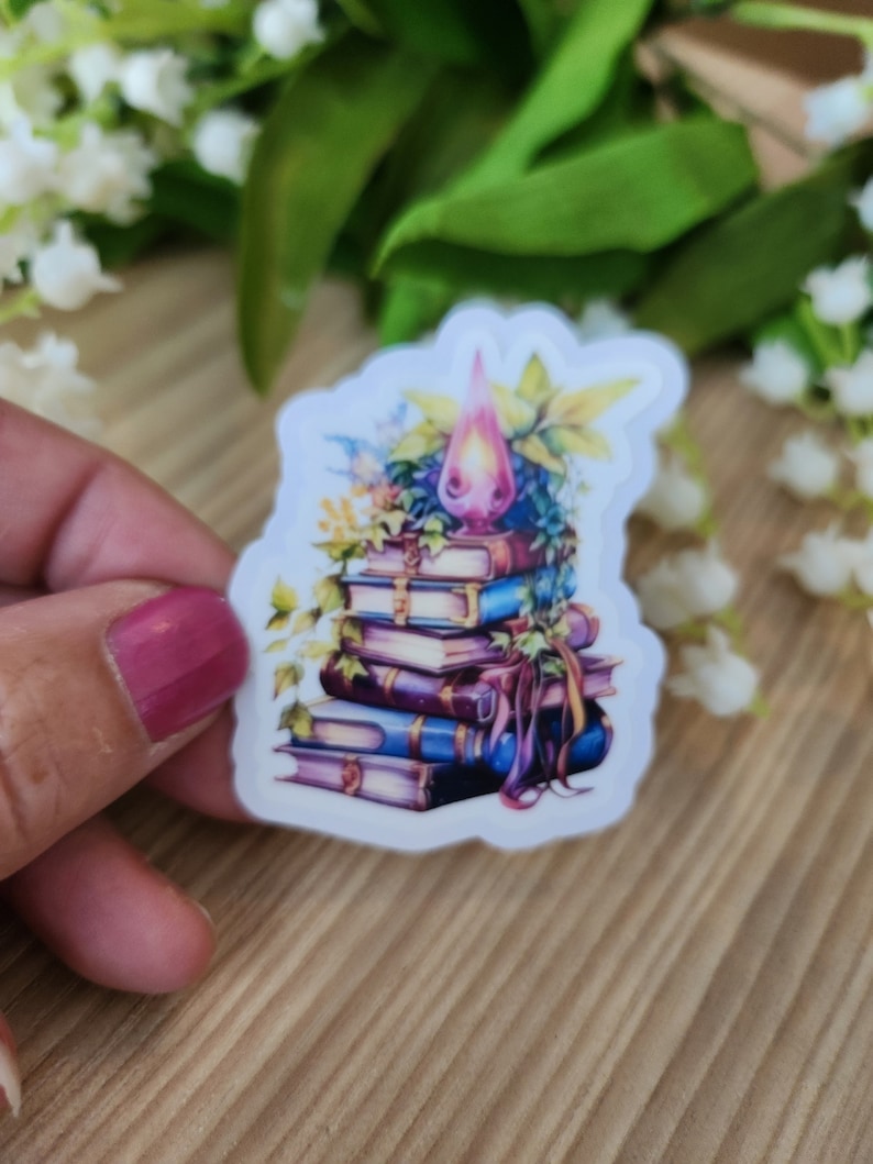 Bookstack Stickers, Bookish Stickers, Fantasy Book Stickers, Magical ...