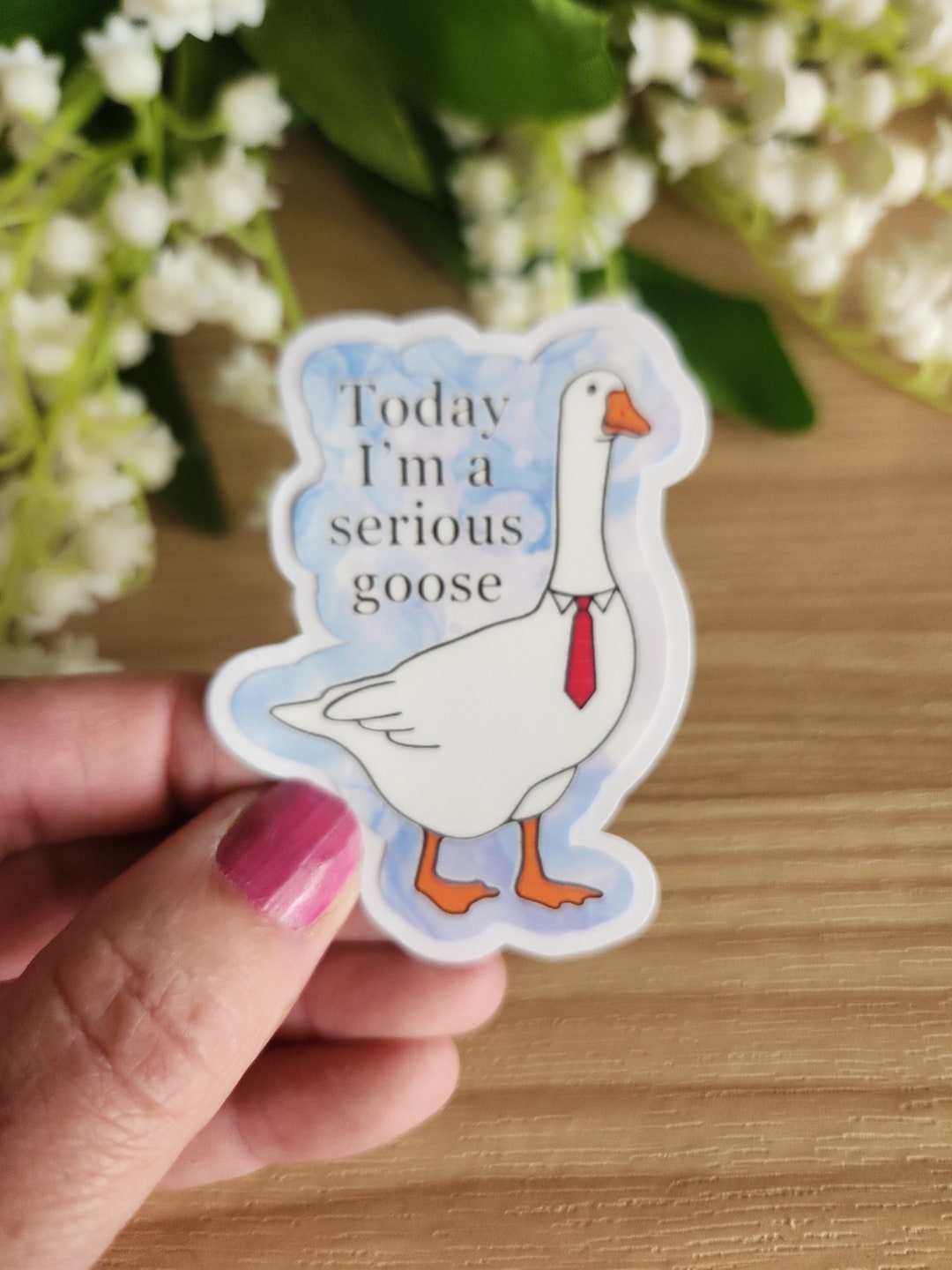 I'm a Serious Goose Sticker, Funny Goose Sticker, Sarcastic Stickers ...