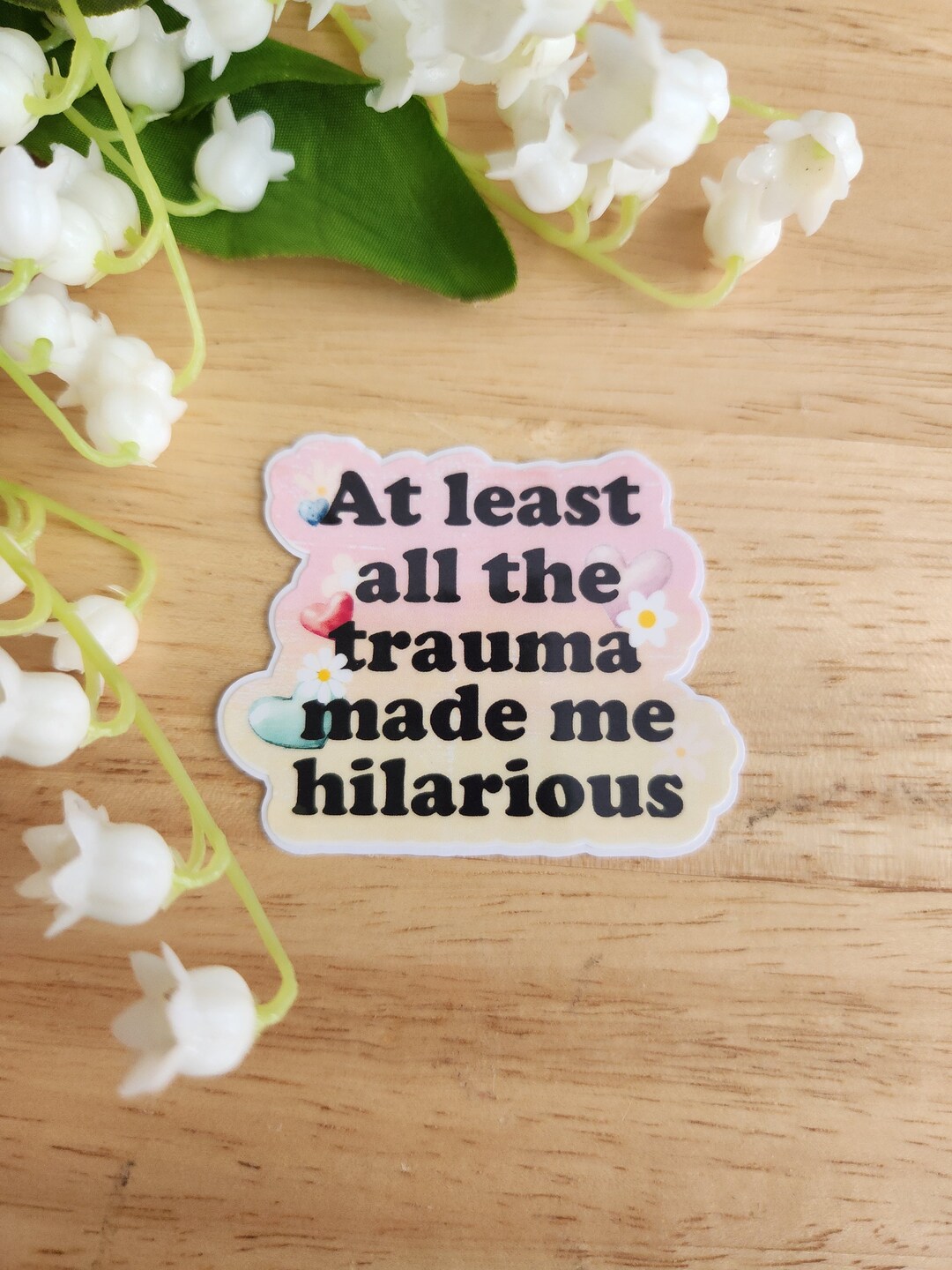 Funny Therapy Sticker, Neurodivergent Stickers, Thanks It's the Trauma ...