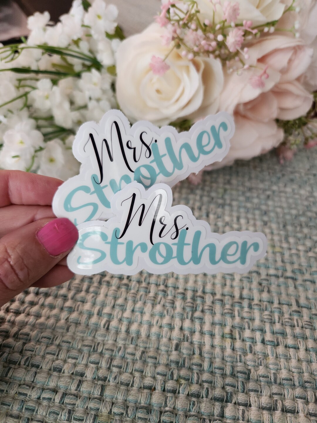 Personalized Laptop Sticker, Personalized Teacher Name Sticker ...