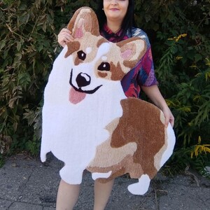Corgi Carpet, Corgi Dog Rug Whelsh Corgi Decoration Corgi Love Dog ...