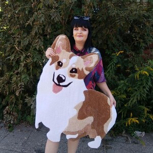 Corgi Carpet, Corgi Dog Rug Whelsh Corgi Decoration Corgi Love Dog ...