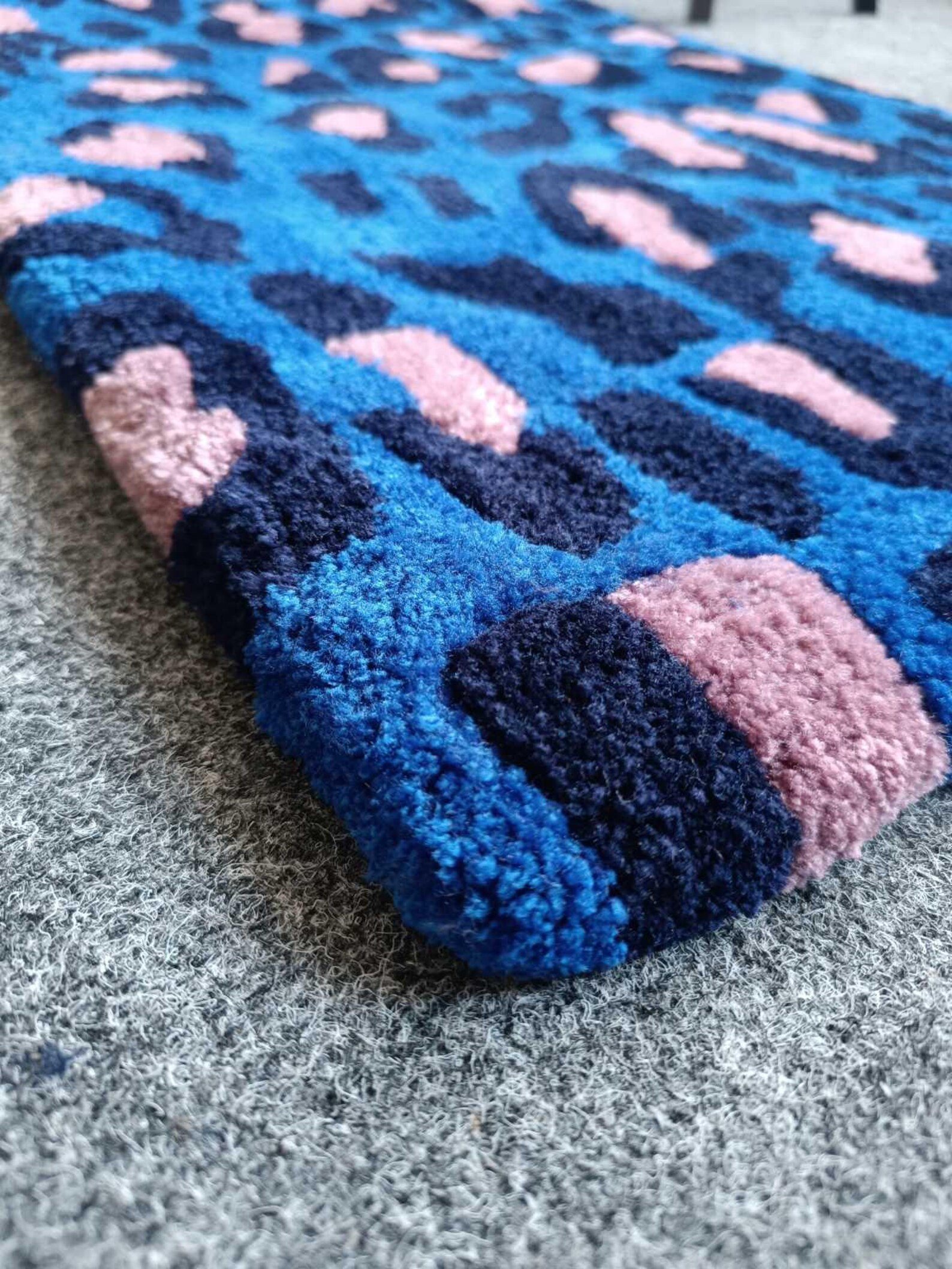 Leopard Pattern Carpet a Soft, Thick Carpet With a Leopard Pattern in ...