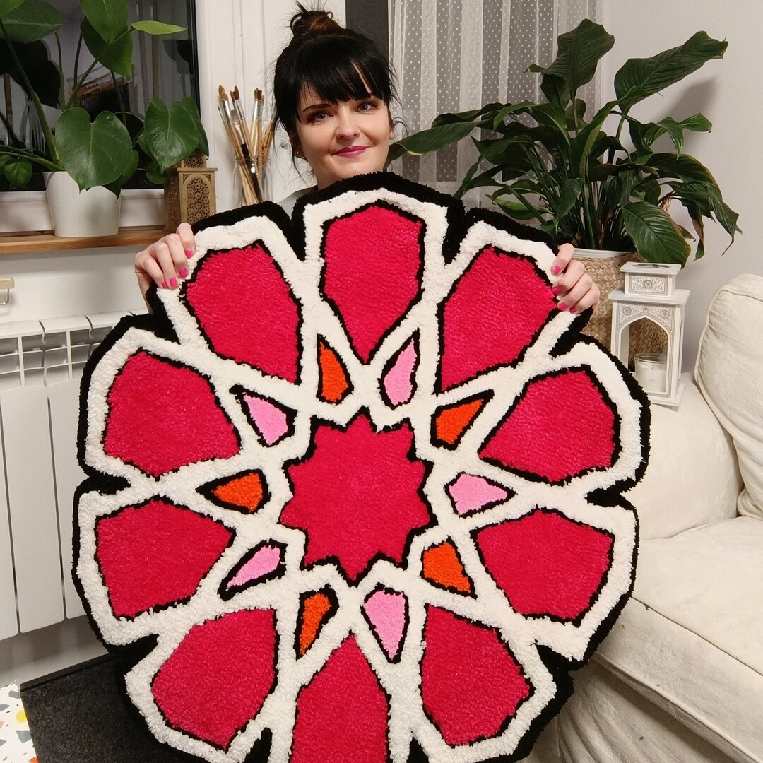 Oryginal Design Rug High Quality Moroccan Style Hand Tufted Colorful ...