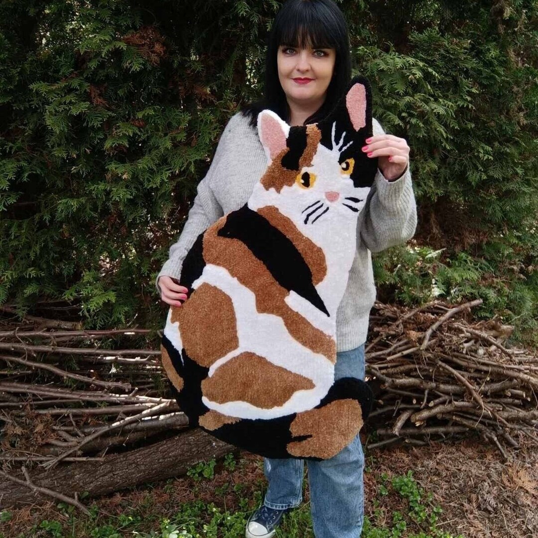 Cat Rug, Cat Carpet High Quality, Handmade Carpet, Cat Kitty Kitten ...