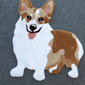 Corgi Carpet, Corgi Dog Rug Whelsh Corgi Decoration Corgi Love Dog ...