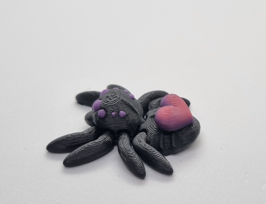 Tiny Heart Spider/ 3d Printed / Articulating - Etsy