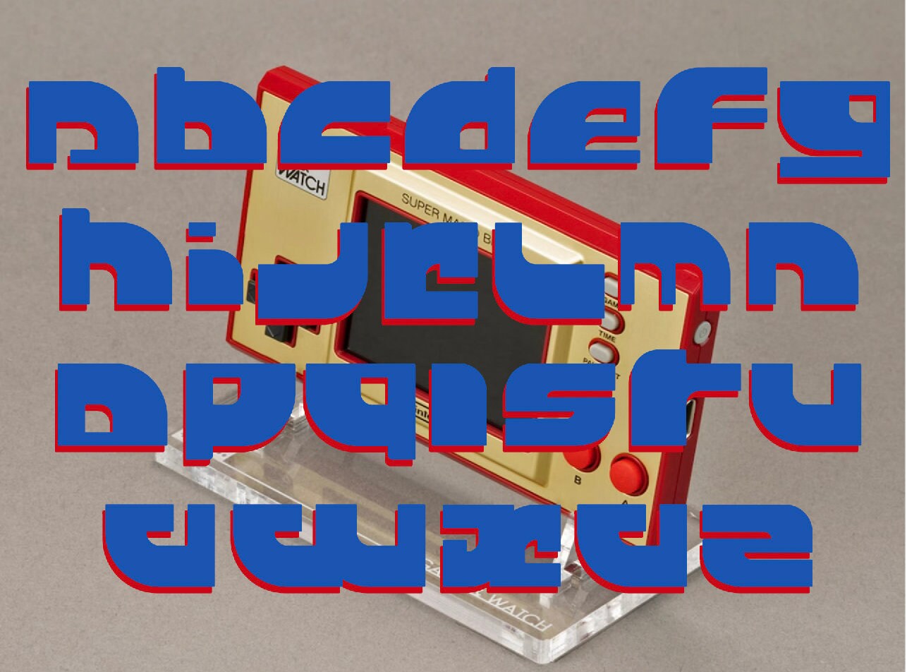 Y2k Digital Font Year 2000s Fonts Rare Font - Etsy UK