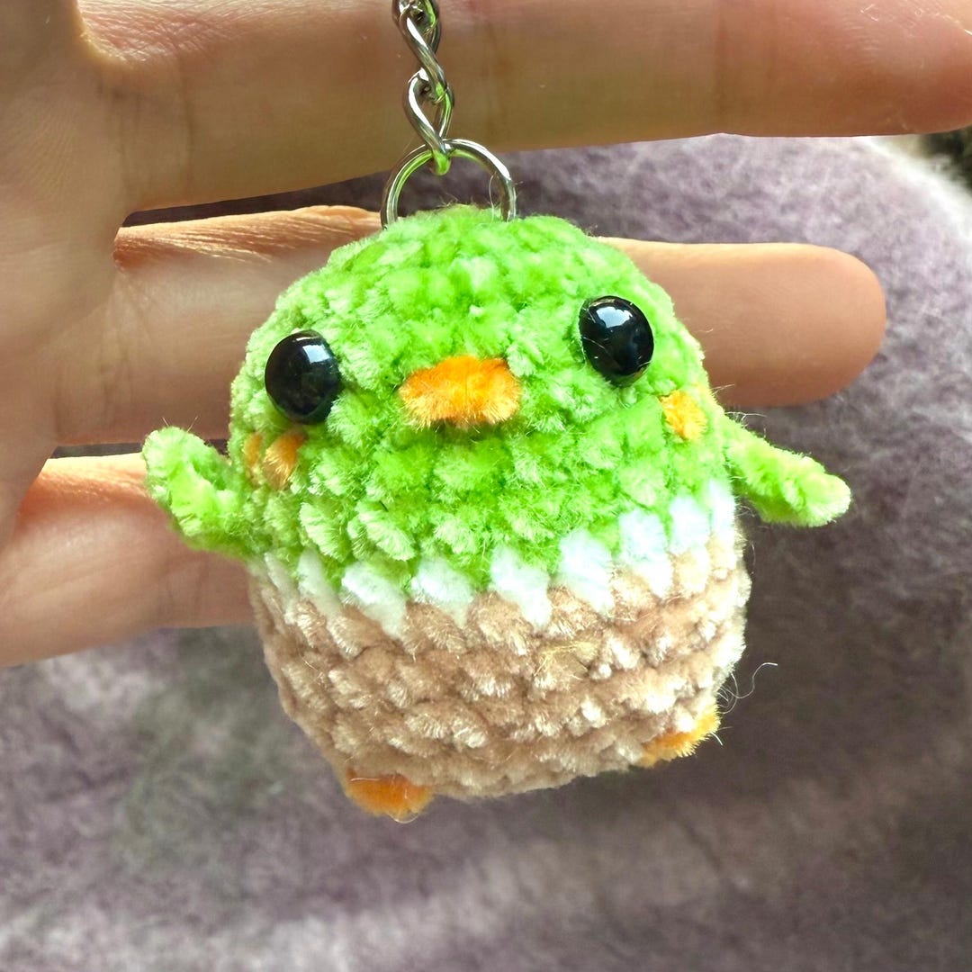 Amigurumi Mini Mallard Duck Crochet Keychain, Duck Crochet Keychain ...
