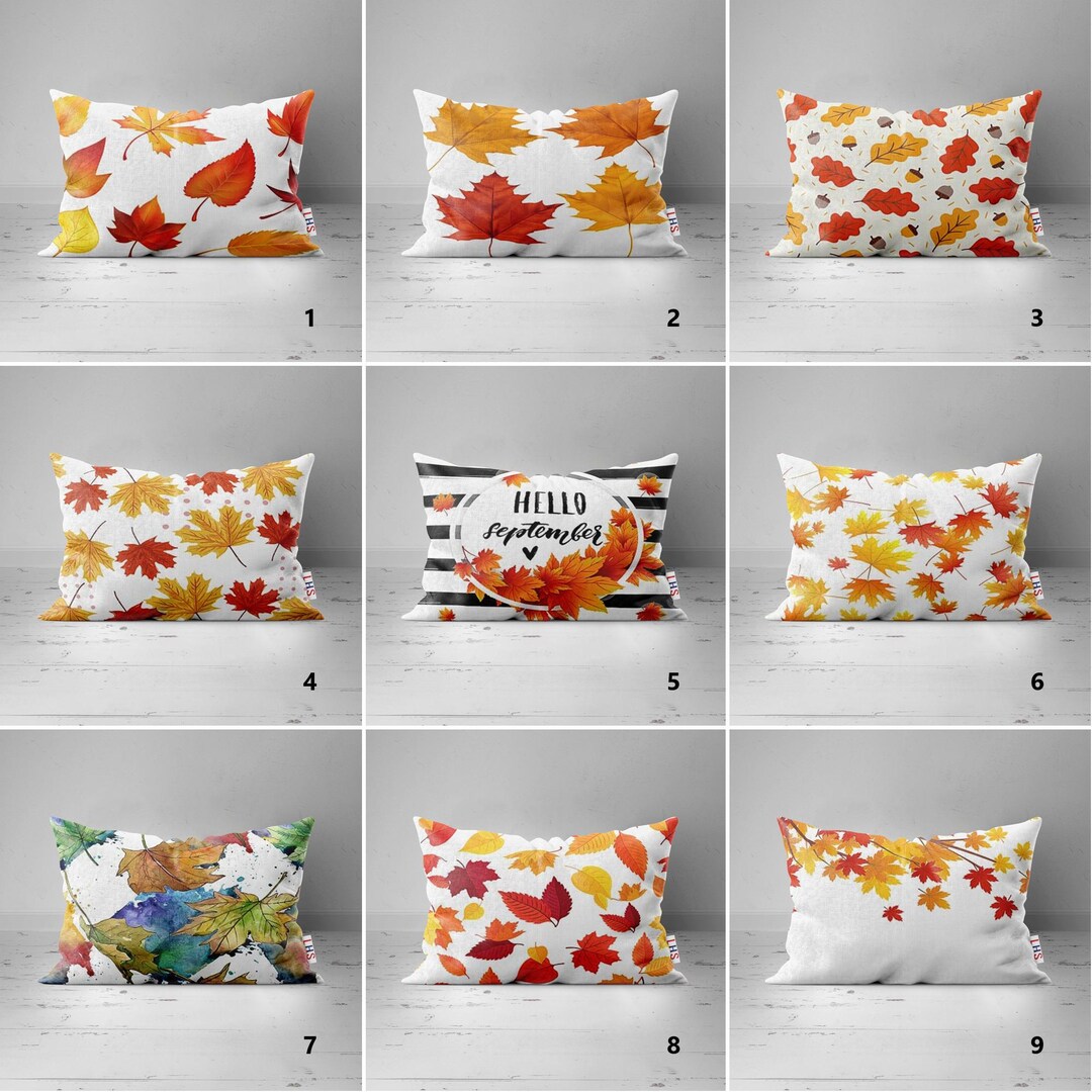 Autumn Cushion Cover,thanksgiving Pillowcase,hello September Home Decor ...