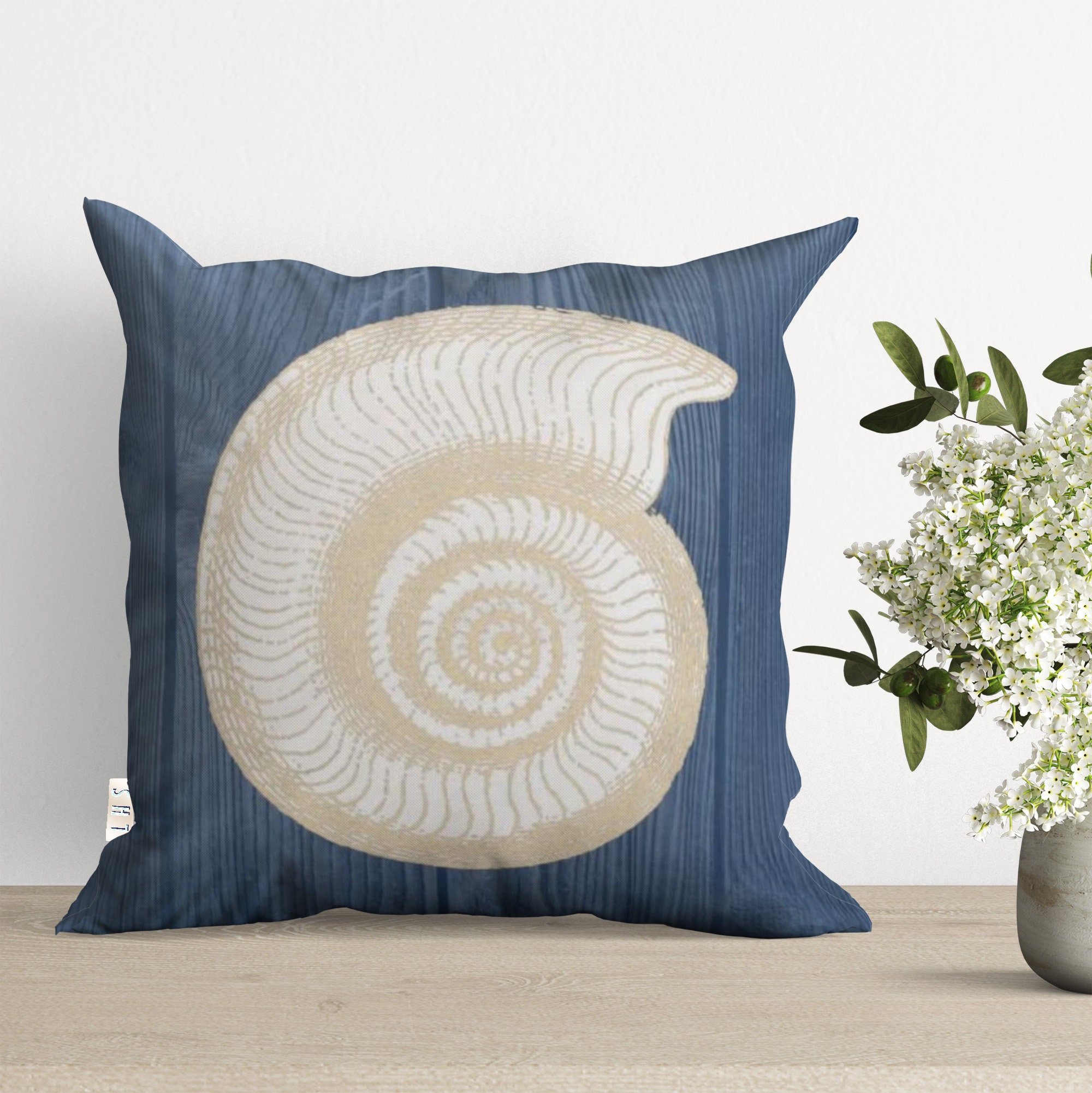 Nautical Pillow Case,seahorse and Starfish Coastal Throw Pillow Cover ...