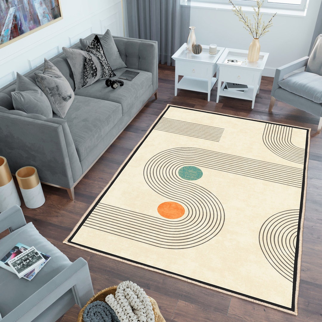 Onedraw Carpet,abstract Area Rug,line Art Floor Rug,machine-washable ...