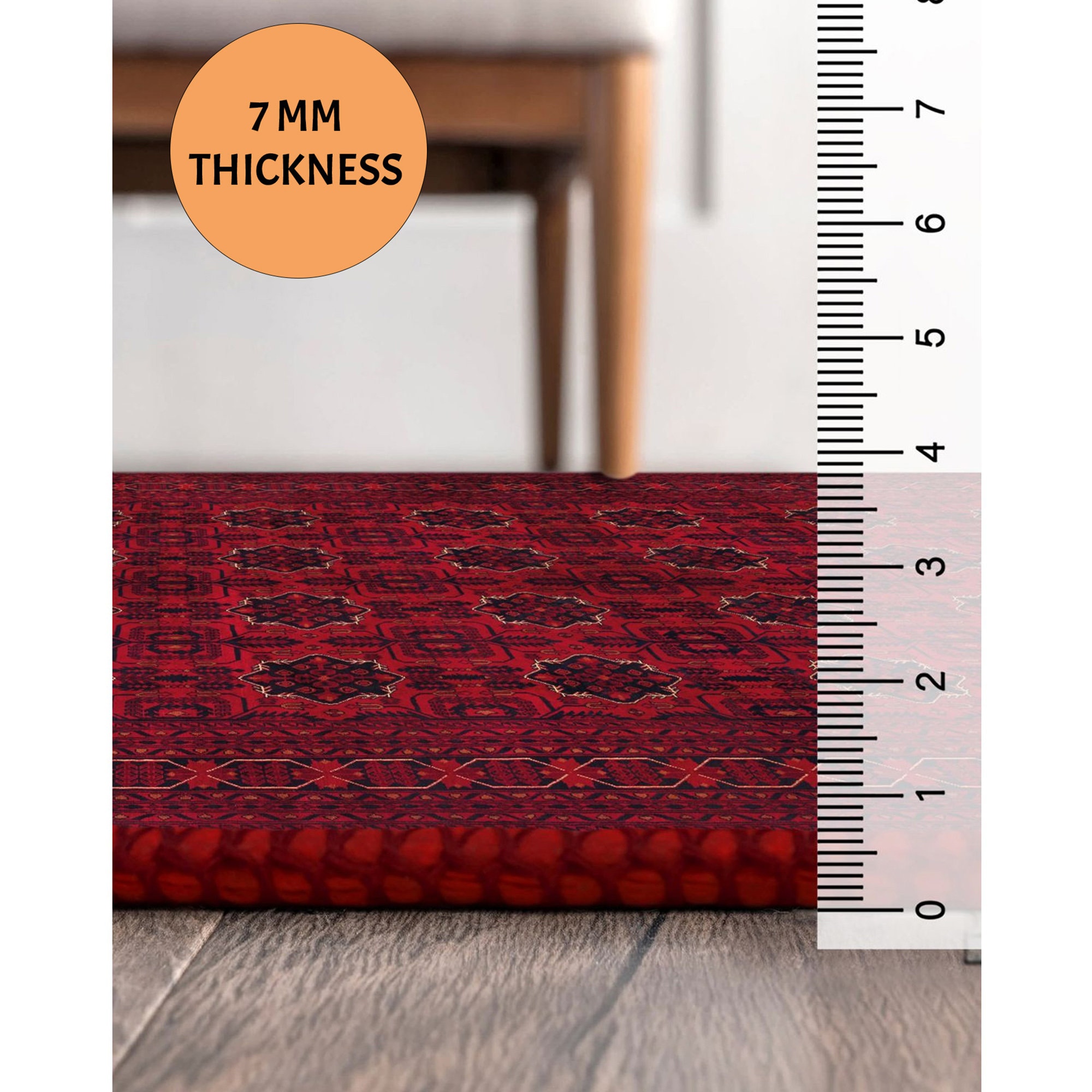 Bohemian Red Rugethnic Pattern Carpetmachine-washable - Etsy