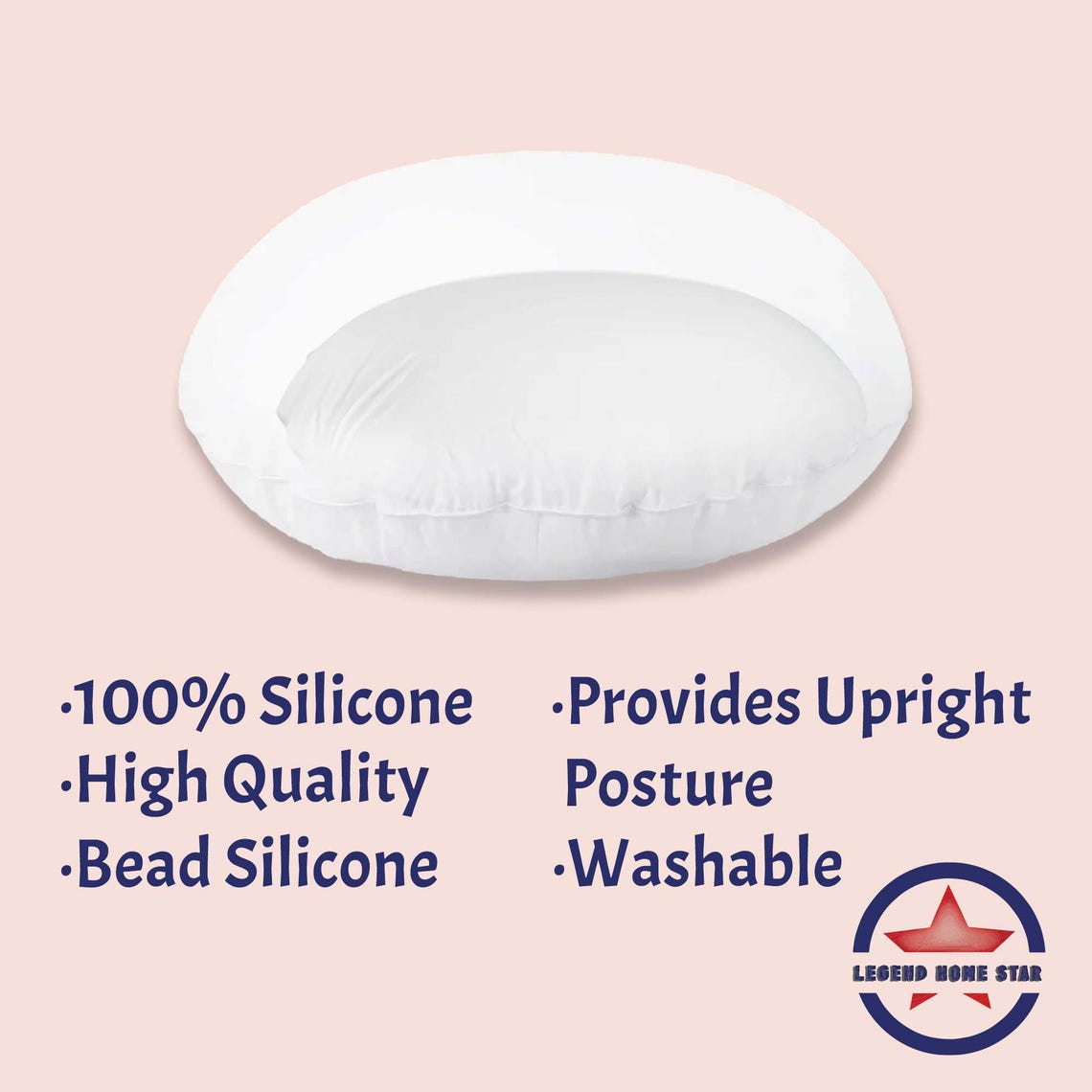 Round Pillow Insert,circle Cushion Stuffer,pillow Filler With Bead ...