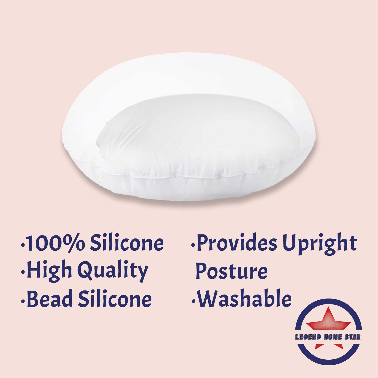 Round Pillow Insert,circle Cushion Stuffer,pillow Filler With Bead ...