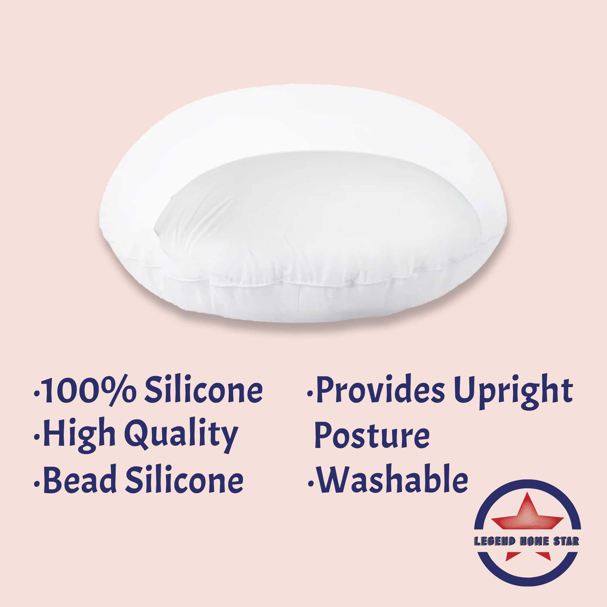 Round Pillow Insert,circle Cushion Stuffer,pillow Filler With Bead ...