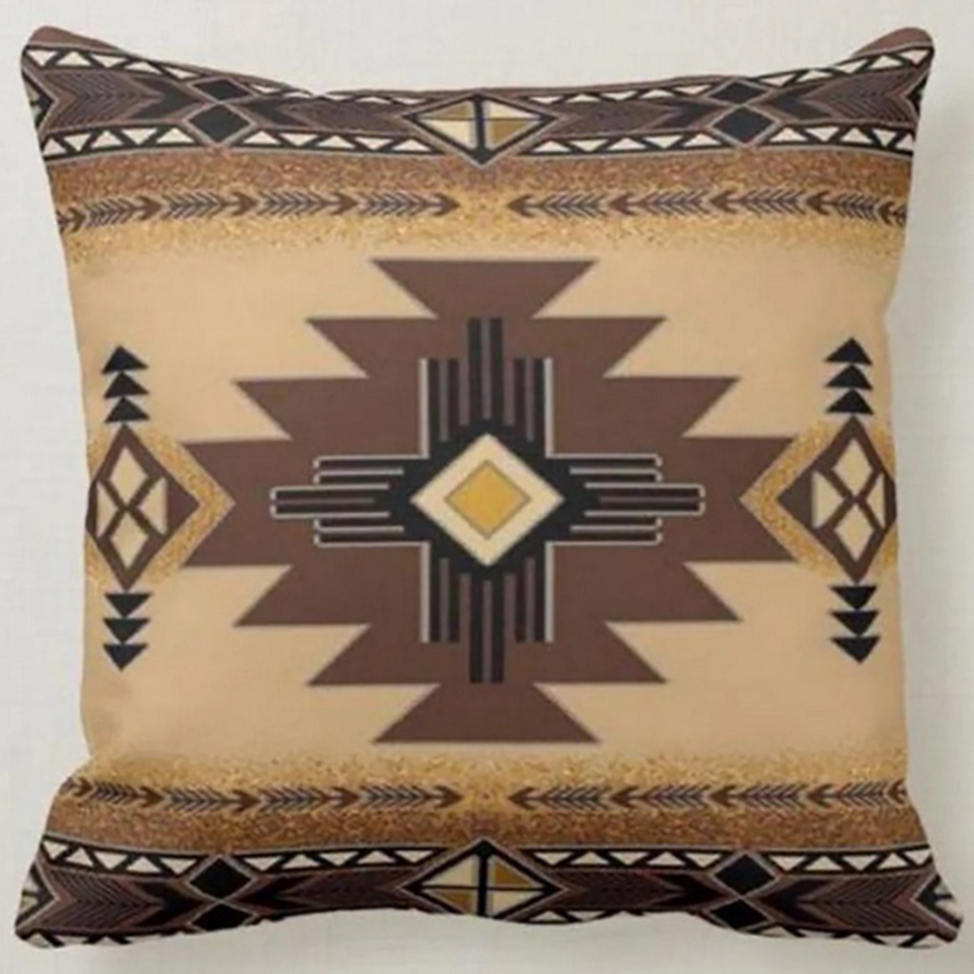 Rug Design Pillow Cover,southwestern Cushion Case,aztec Print Ethnic ...