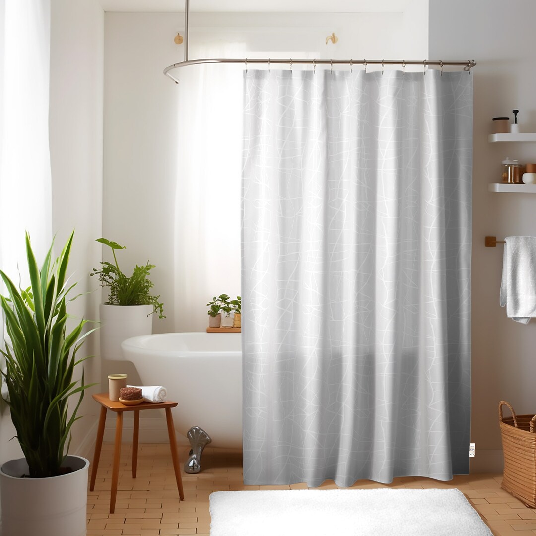 Marble Shower Curtain,water and Stain Repellent Bathroom Drapes ...