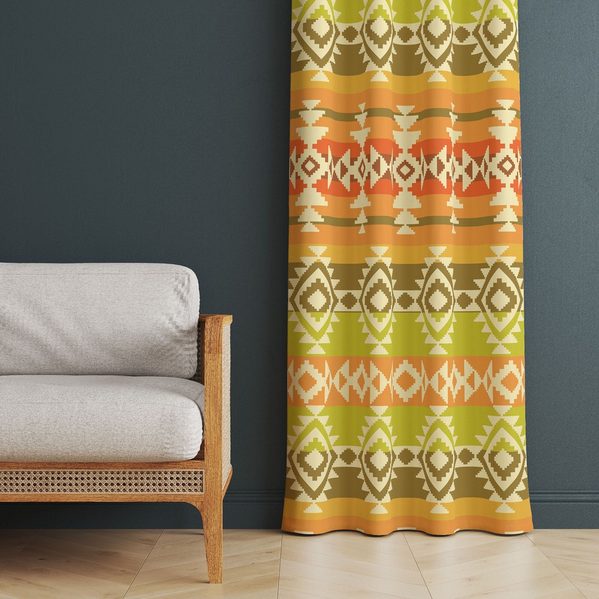 Aztec Window Covering,ethnic Window Curtain,southwestern Window ...