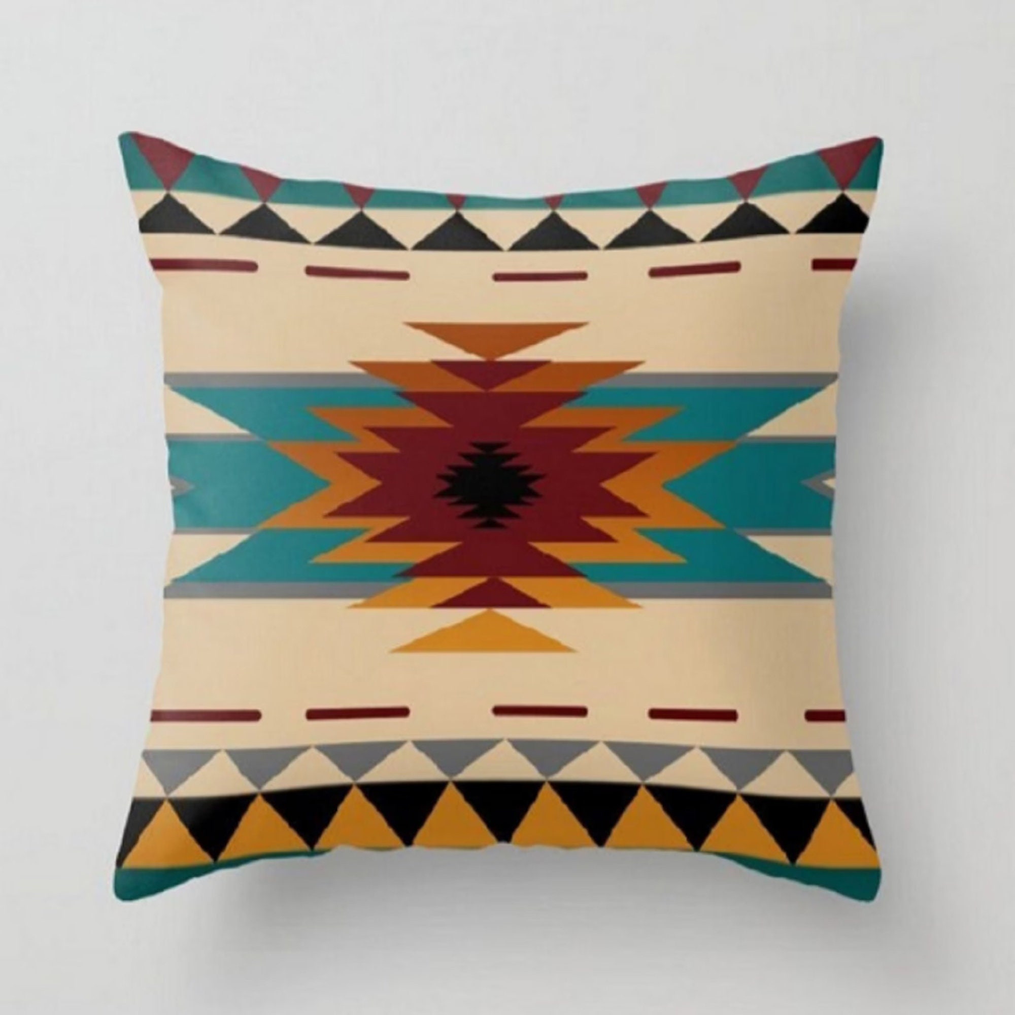 Rug Design Pillow Cover,terracotta Cushion Case,southwestern Decor ...